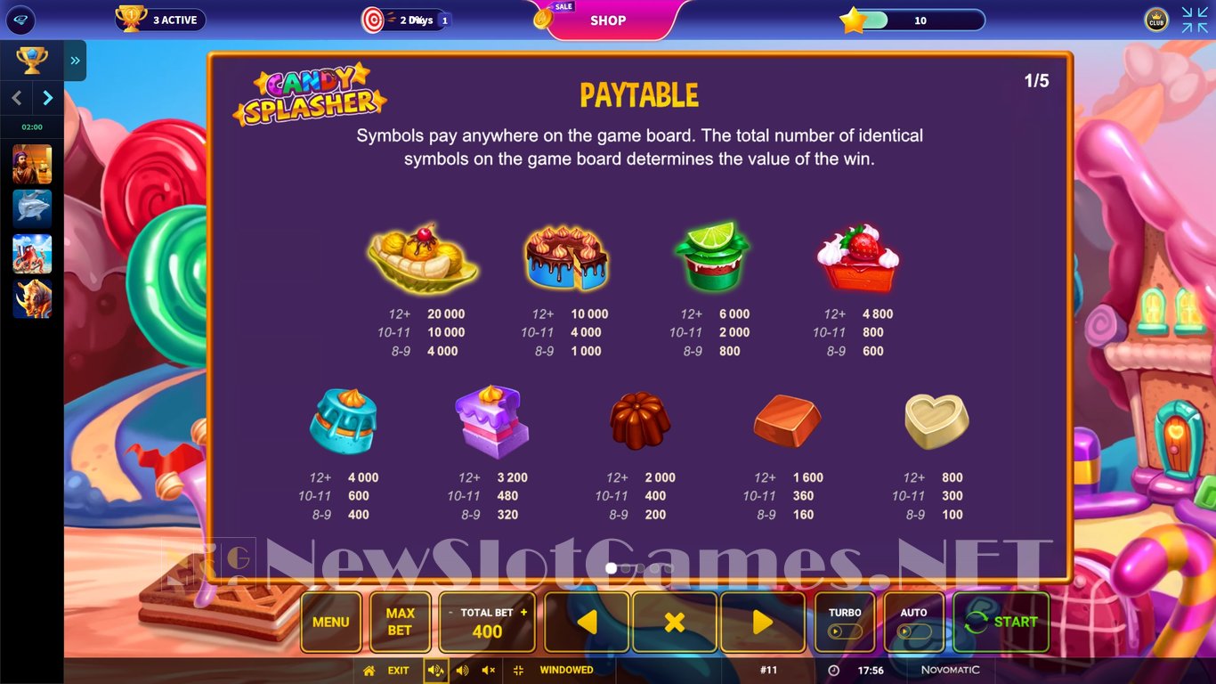 Candy Splasher Slot Review & Demo by Greentube - Play Free Online