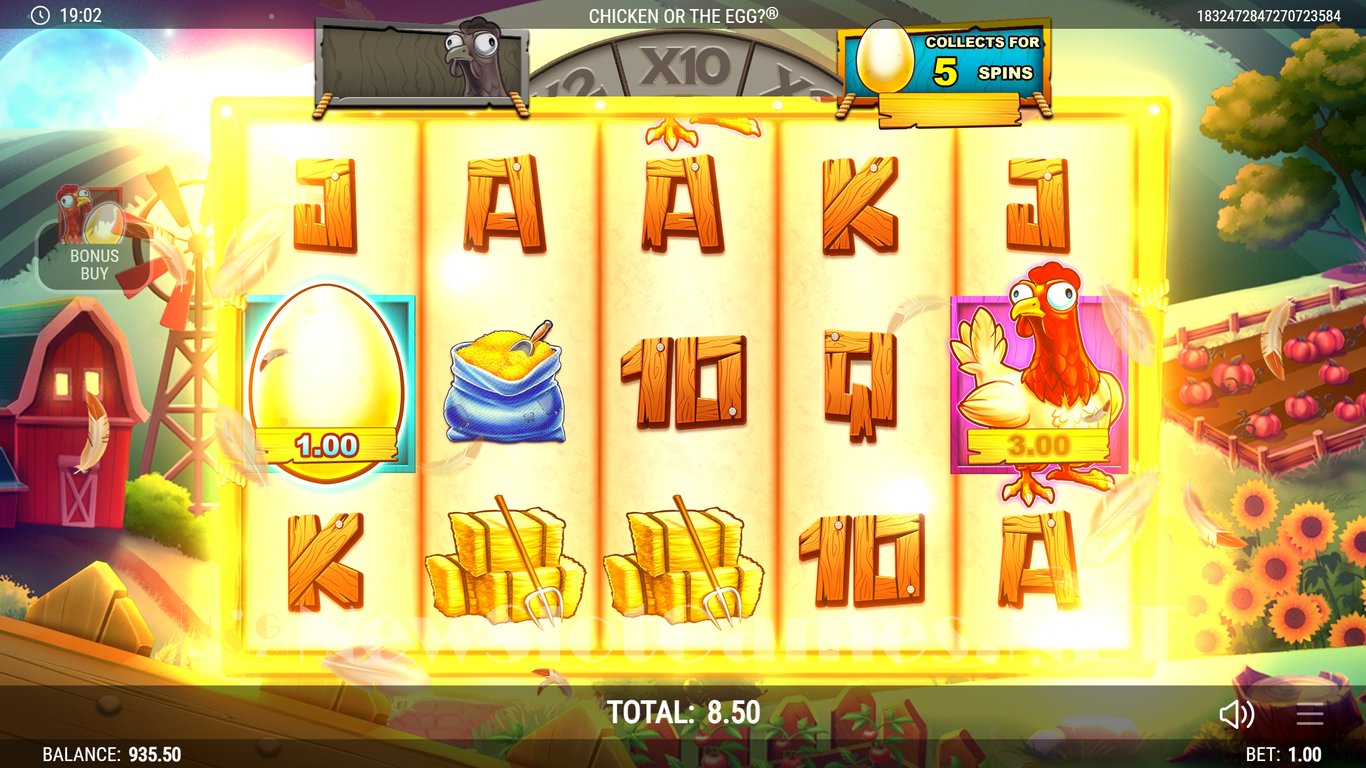 Chicken or the Egg Slot Review & Demo by Realistic - Play Free Online