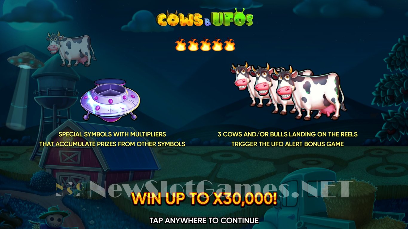 Cows & UFOs Slot Review & Demo by Endorphina - Play Free Online