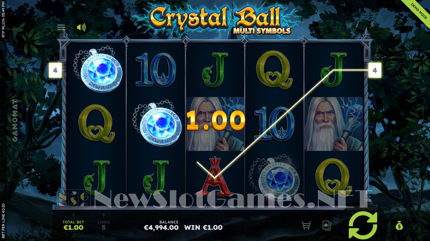 Crystal Ball Multi Symbols Slot Review & Demo by Gamomat - Play Free Online