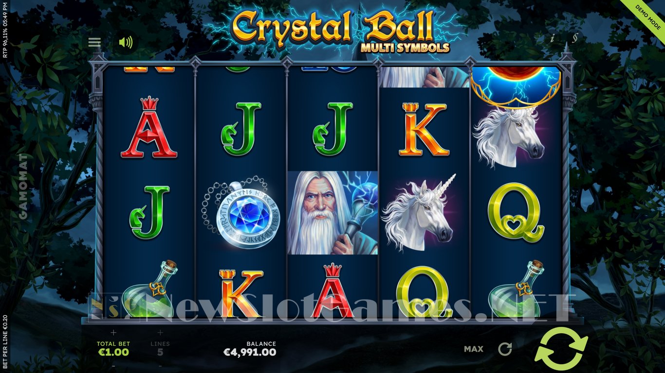 Crystal Ball Multi Symbols Slot Review & Demo by Gamomat - Play Free Online