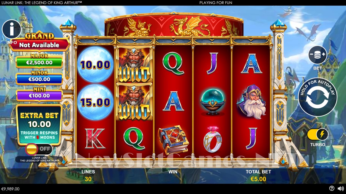 Lunar Link The Legend of King Arthur Slot Review & Demo by Playtech ...