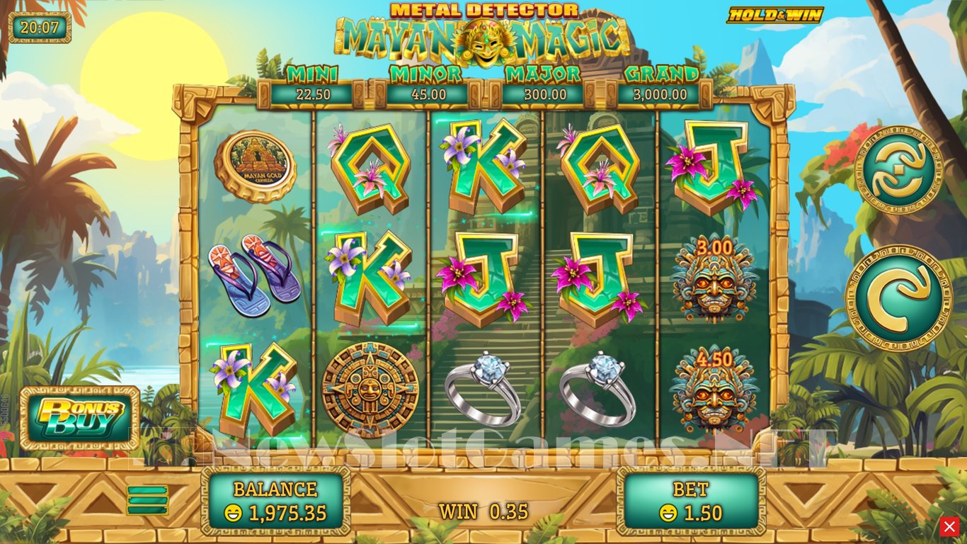 Metal Detector Mayan Magic Slot Review & Demo by Rival Gaming - Play ...