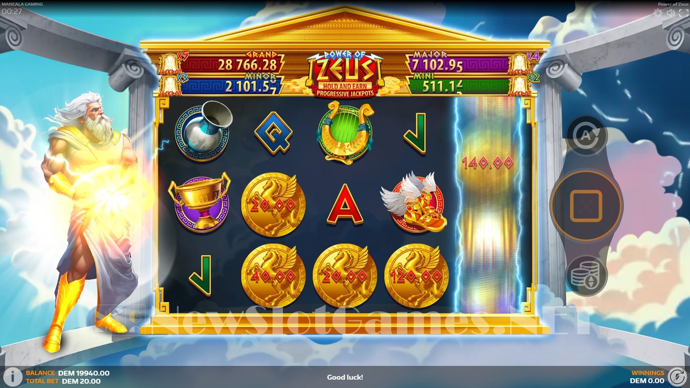 Power of Zeus Slot Review & Demo by Mancala - Play Free Online