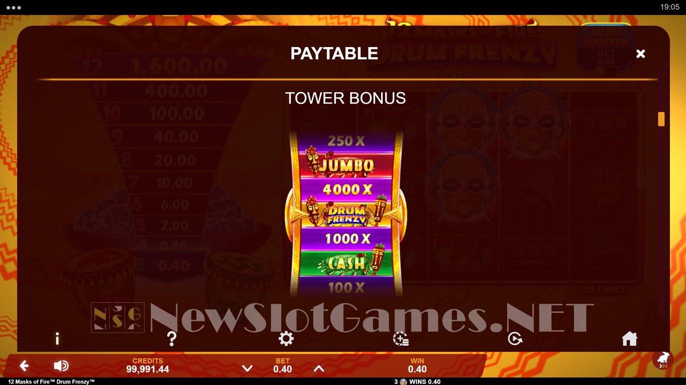 12 Masks of Fire Drum Frenzy Slot Review & Demo by Microgaming - Play ...