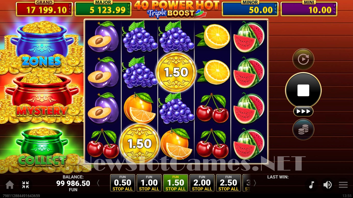 40 Power Hot Triple Boost Slot Review & Demo by Amusnet (EGT) - Play ...