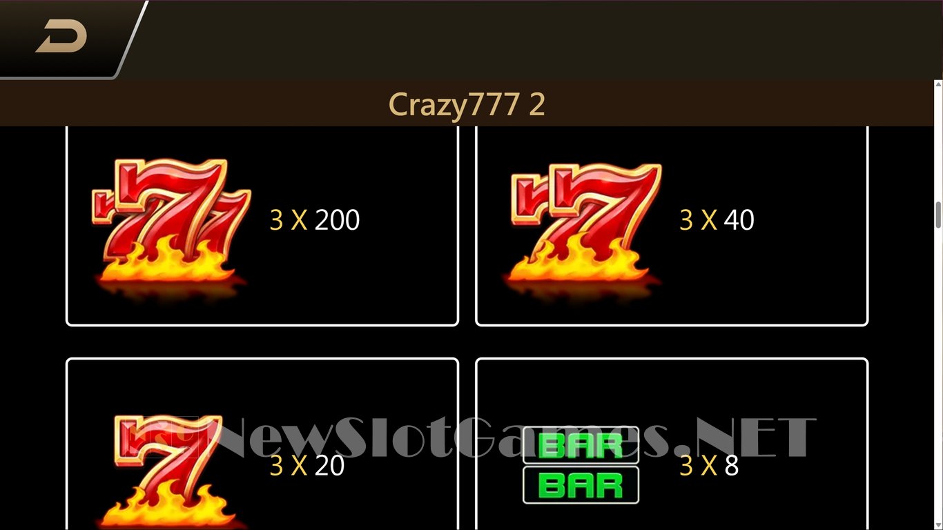Crazy 777 2 Slot Review & Demo by TaDa Gaming - Play Free Online