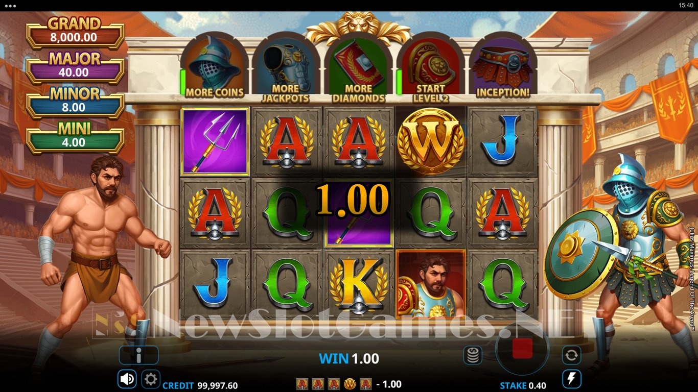 Julius Maximus Legend of the Arena Slot Review & Demo by Microgaming ...
