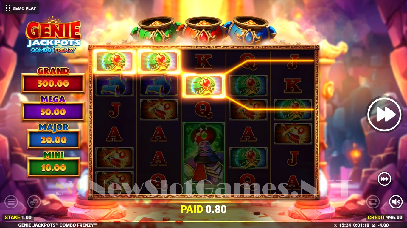Genie Jackpots Combo Frenzy Slot Review & Demo by Blueprint Gaming ...