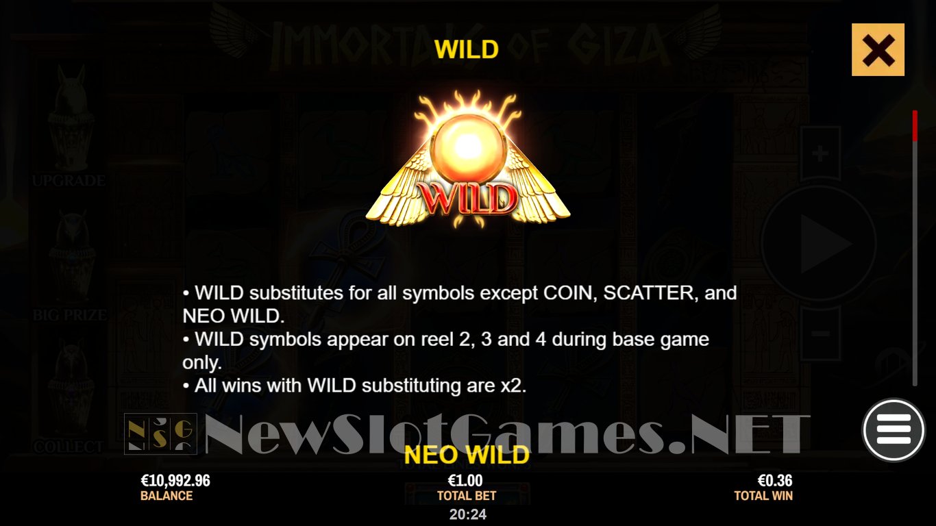Immortals of Giza Slot Review & Demo by Yggdrasil - Play Free Online