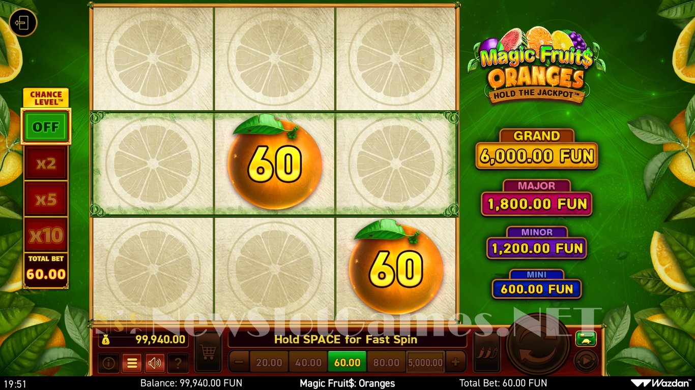Magic Fruits Oranges Slot Review & Demo by Wazdan - Play Free Online