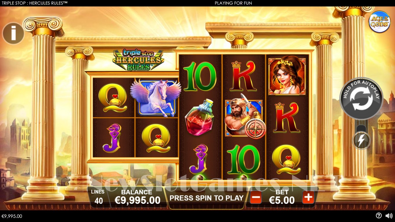 Triple Stop Hercules Rules Slot Review & Demo by Playtech - Play Free ...