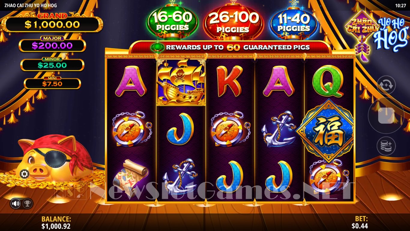 Zhao Cai Zhu Yo Ho Hog Slot Review & Demo by IGT - Play Free Online