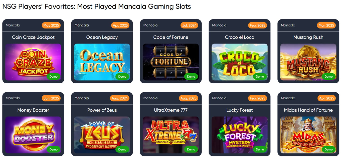 Mancala Gaming Slots: 49 Demo Games, Reviews, High-RTP List