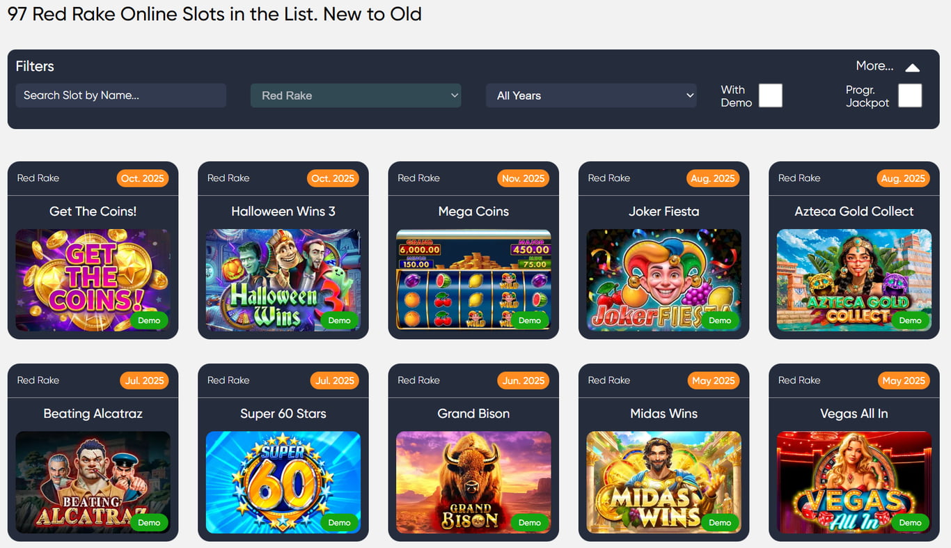Red Rake Slots: 109 Demo Games, Reviews, High-RTP List
